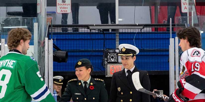 RichmondSentinel | Sockeyes Remembrance Day Ceremony game